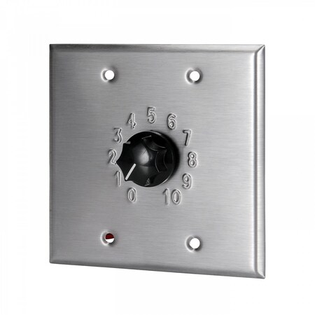 Quam 100W, 10-Step Attenuator w/ Priority 24Vdc By-Pass Relay, 2-Gang ...