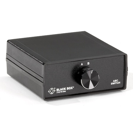 Black Box Db9 Switch, Abc (2 To 1), Chassis Style SWL030A-FFM | Zoro