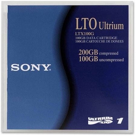 Sony Sony Lto, Ultrium-1, 100Gb/200Gb LTX100G/4 | Zoro
