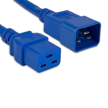 Enet C19 To C20 6Ft Blue Power Cord C19C20-BL-6F-ENC | Zoro