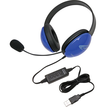 Ergoguys Califone Blue Kids Usb Stereo Headphone 2800BL-USB | Zoro