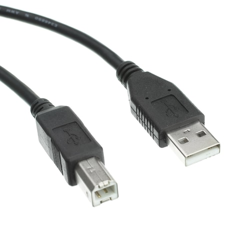 Axiom Axiom USB 2.0 Type-A to USB Type-B Cable M/M 3ft USB2ABMM03-AX | Zoro