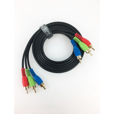 Axiom Axiom 3-Rca Component Video Cable 6Ft 3RCACVMM06-AX | Zoro