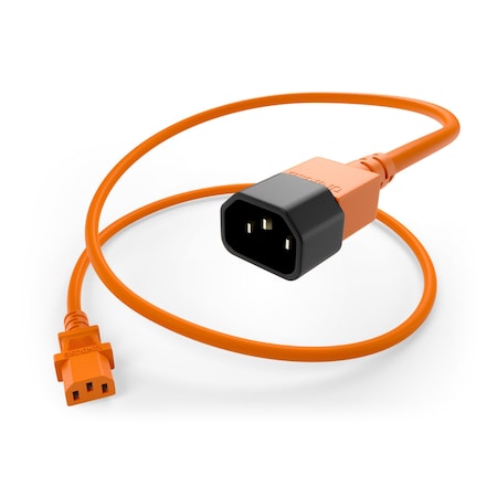Unirise Usa Power Cable 10Amp 250V Svt C13-C14 Orange 6 Ft ...