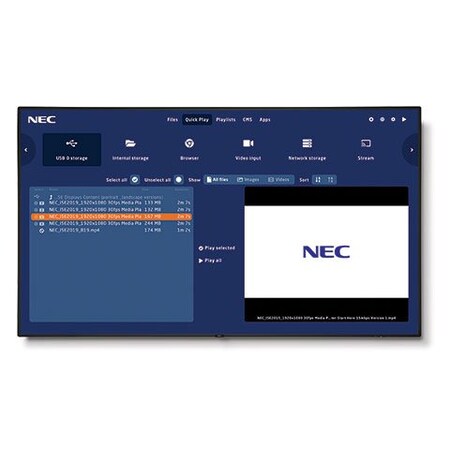 Nec Display Solutions 98 Uhd Spectraview Engine Digital Signage Display ...