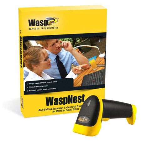 Wasp Technologies Waspnest Wlr8950 Ccd Long Range Scanner, Usb ...