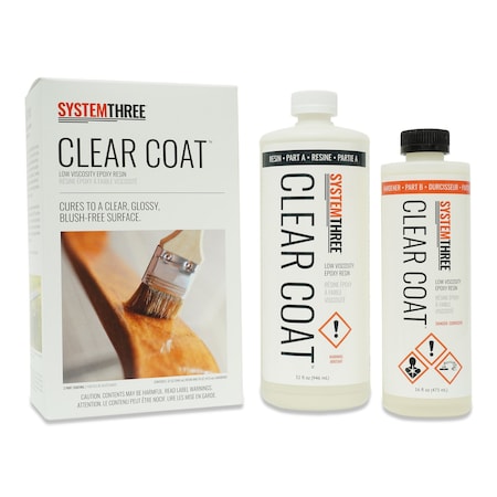 System Three Resins Clear Coat Epoxy Resin, 1.5 Quart Kit 0600K42 | Zoro