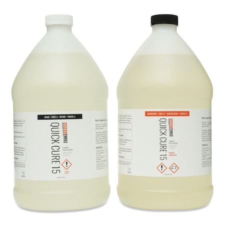 System Three Resins Quick Cure 15 Epoxy Adhesive, 2-Gallon Kit 1010K50 ...