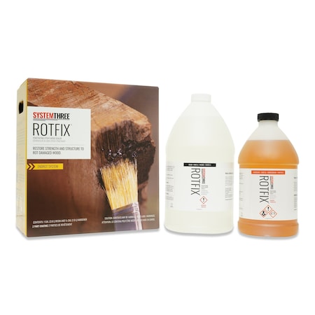 System Three Resins RotFix Penetrating Epoxy Sealer, 1.5 Gallon Kit ...