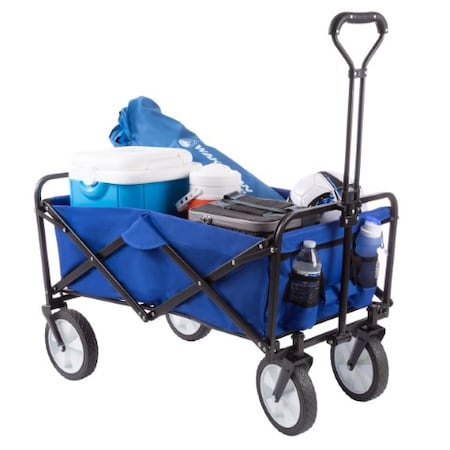 Nature Spring Collapsible Utility Wagon with Telescoping Handle, Heavy ...