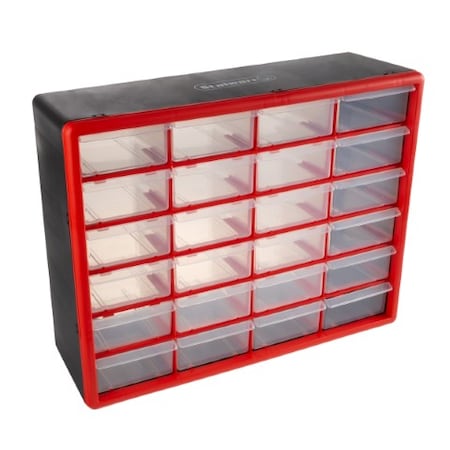 Fleming Supply 24 Drawer Storage Plastic Organizer for Desktop / Wall ...