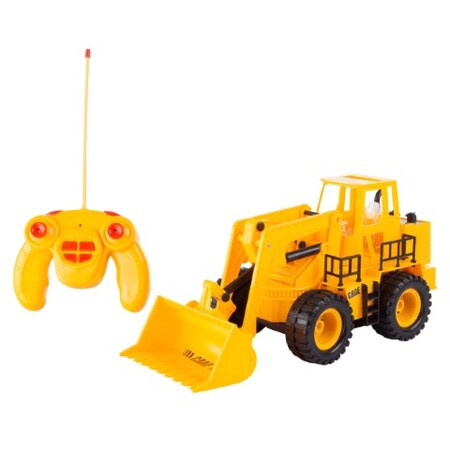 Toy Time Remote Control Front Loader 1:24 Scale, Functional Bulldozer ...