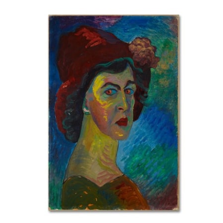 Trademark Fine Art Marianne Von Werefkin 'Self Portrait' Canvas Art ...