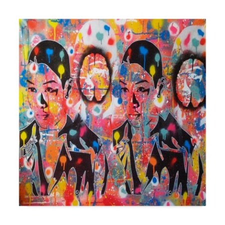 Trademark Fine Art Abstract Graffiti 'Abstract Androids' Canvas Art ...