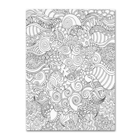 Trademark Fine Art Kathy G. Ahrens 'Mixed Coloring Book 53' Canvas Art ...