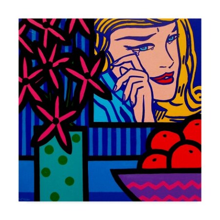 Trademark Fine Art John Nolan 'Still Life With Lichtenstein Crying Girl ...