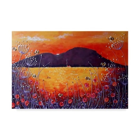 Trademark Fine Art Angie Livingstone 'Sunset Bumblebees' Canvas Art ...