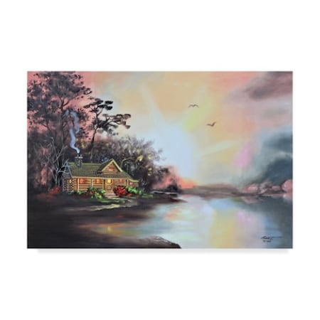 Trademark Fine Art D Rusty Rust 'Cabin In Color' Canvas Art, 16x24 ...