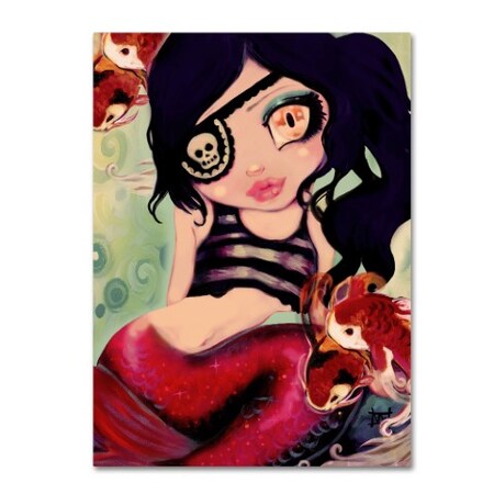 Trademark Fine Art Natasha Wescoat 'Mermaid Pirate' Canvas Art, 35x47 ...