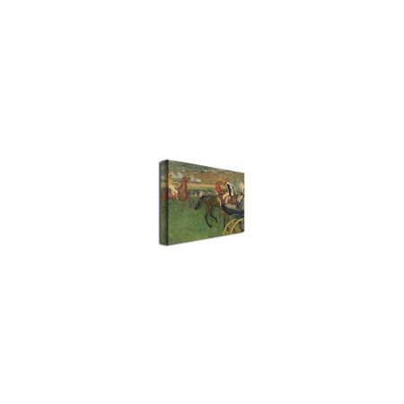 Trademark Fine Art Edgar Degas 'The Race Course' Canvas Art, 35x47 ...