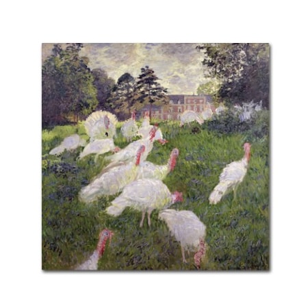 Trademark Fine Art Claude Monet 'The Turkeys at the Chateau' Canvas Art ...