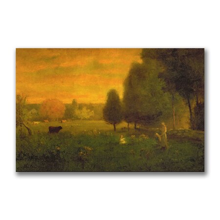 Trademark Fine Art George Inness 'Sundown Brillance' Canvas Art, 16x24 ...