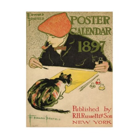 Trademark Fine Art Edward Penfield 'R.H. Russell & Son Calendar, 1897 ...