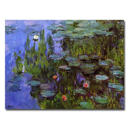 Trademark Fine Art Claude Monet 'Sea Roses' Canvas Art, 35x47 M0004 ...
