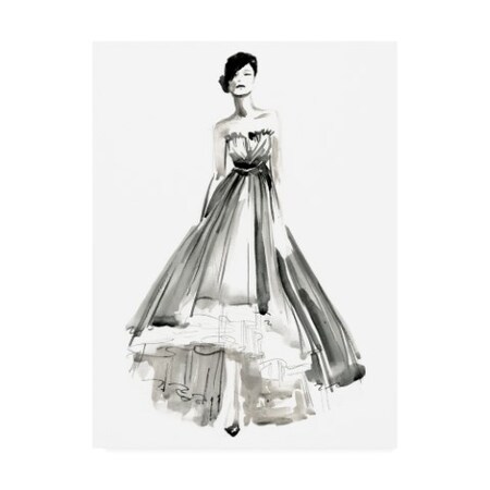 Trademark Fine Art Jennifer Paxton Parker 'Gestural Evening Gown Ii ...