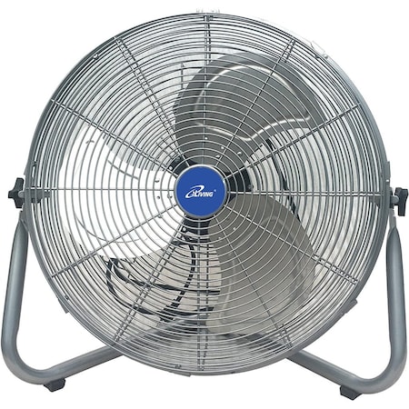 Iliving Super Turbo High Velocity Floor Fan, 20 in Blade Dia, 120V ...