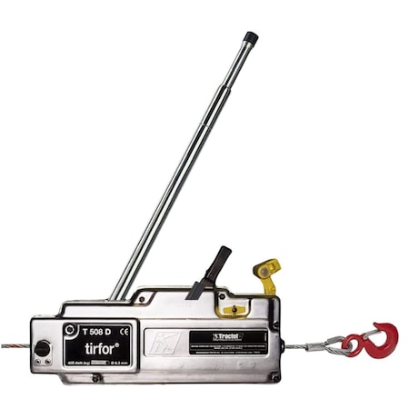 Tractel Griphoist Manual Wire Rope Hoist, 2,000 lb. 1 Ton, 60 ft, T508D ...