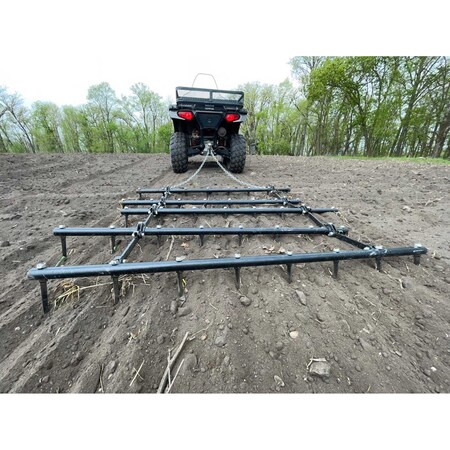 Disc Tiller Field Tuff 5' Spike ATV Drag - Heavy Duty Ground Leveler ...