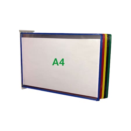 Tarifold Wall Display Unit, Landscape, 10 A4 Size Asst Color Pockets ...