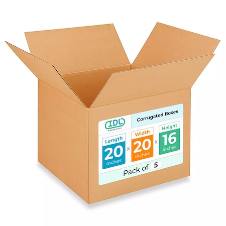 Idl Packaging 20in x 20in x Shipping Box HD, Kraft, Corrugate, Single ...