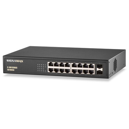 Signamax Connectivity C-100 8 Port Fast Ethernet PoE+ Switch FO-SC10090 ...