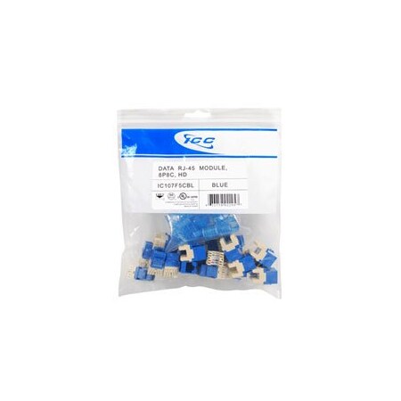 Icc MODULE, CAT 5e, HD, 25 PK, WHITE IC107F5CWH | Zoro