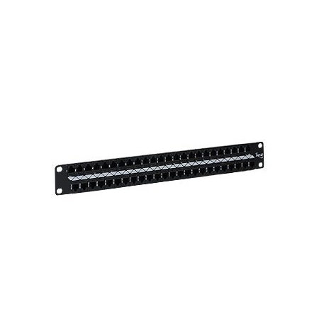 Icc PATCH PANEL, CAT6A, FEED-THRU 48-P, 2RMS ICMPP48CPA | Zoro