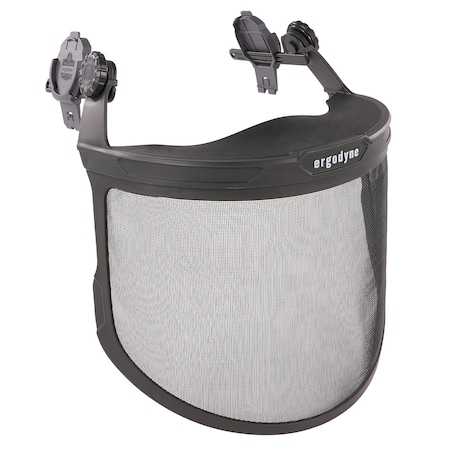 Ergodyne Gray Mesh Face Shield for Hard Hat & Safety Helmet 8989 | Zoro