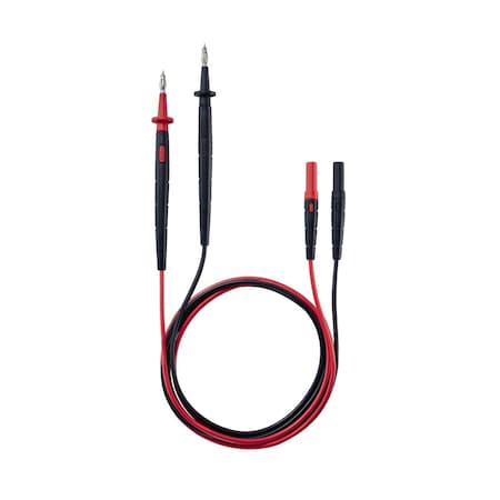 Testo 1 set of standard measuring cables straight plug, tip Dia. 4 mm ...