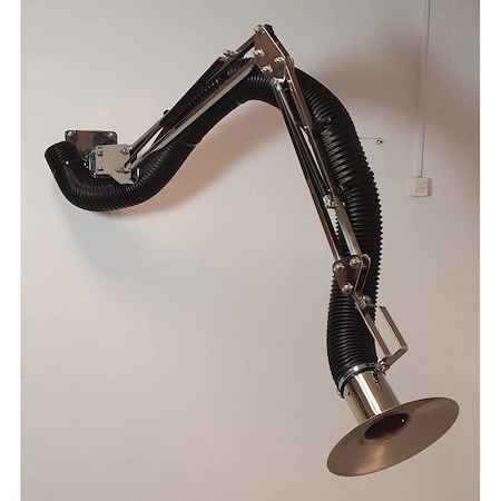 Lev-Co 5' ATEX extractor arm c/w 6.3"diameter hose, 67 degrees flared ...