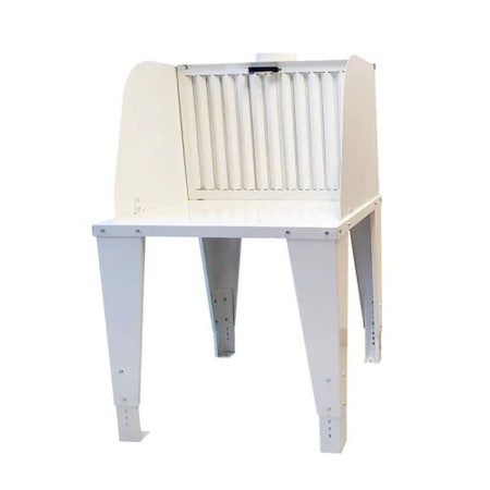 Lev-Co 53"W CHEM Backdraft table for direct duct connection, side ...