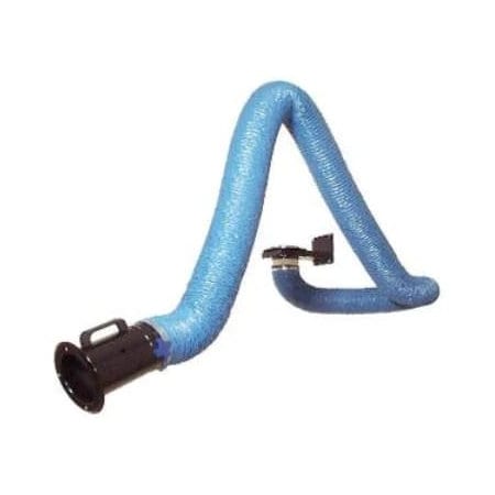 Lev-Co 17' extractor arm c/w 6.3"diameter hose, flanged capture hood ...