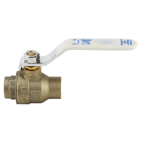 Tmg 1/4 in. Lead Free Brass SWT x SWT Ball Valve 94ALF20301TMG | Zoro