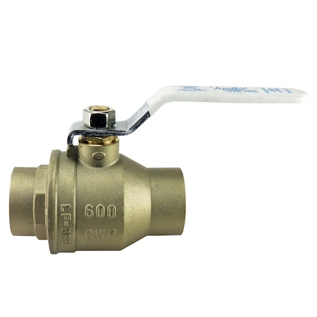 Tmg 1-1/2 in. Lead Free Brass SWT x SWT Ball Valve 94ALF20701TMG | Zoro
