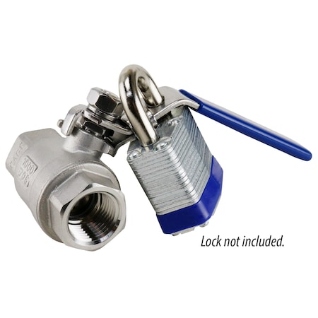 Apollo 1/2 in. Stainless Steel FNPT x FNPT Full-Port Ball Valve with ...