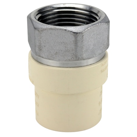 Apollo 1 in. x 1 in. CPVC CTS Slip Stainless Steel FPT Adapter CPVCFA1 ...