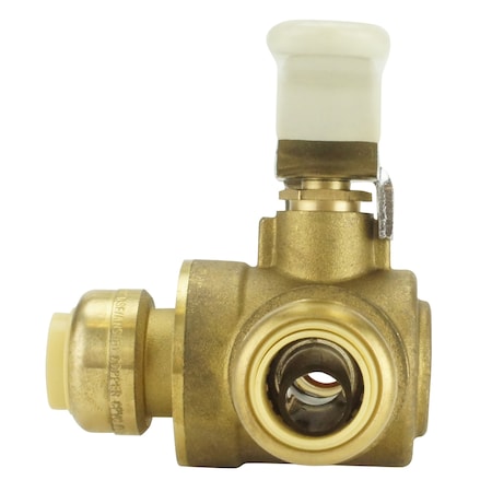 Apollo 1/2 in. Brass Push-To-Connect 3-Way Ball Valve FSBBV312 | Zoro