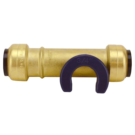 Apollo 3/4 in. Brass Push-To-Connect Slip Repair Coupling FSBC34SL | Zoro