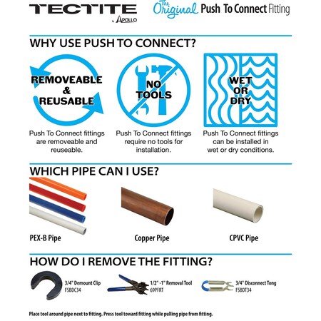 Apollo Water Heater Installation Kit with Tank Tee FSBTANKKIT | Zoro