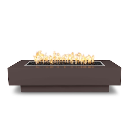 The Outdoor Plus 96 Rectangular Coronado Fire Pit, Powder Coated Metal ...